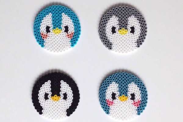 Pingviner af perleplade | Kreativ med ungerne